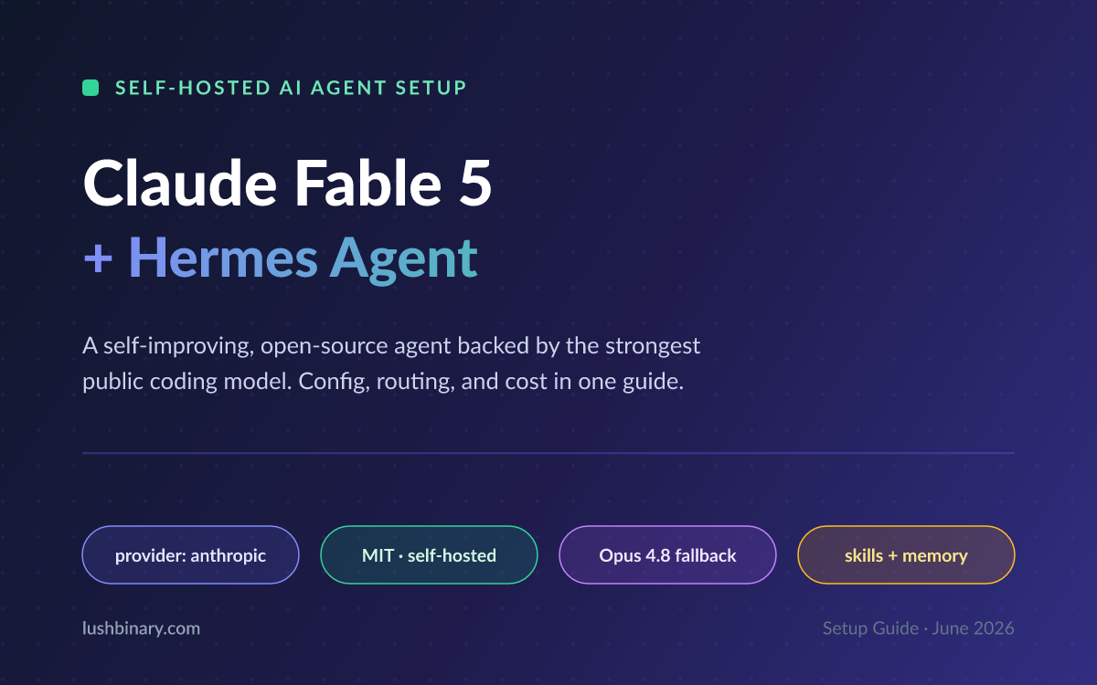 Claude Fable 5 + Hermes Agent Setup Guide | Lushbinary