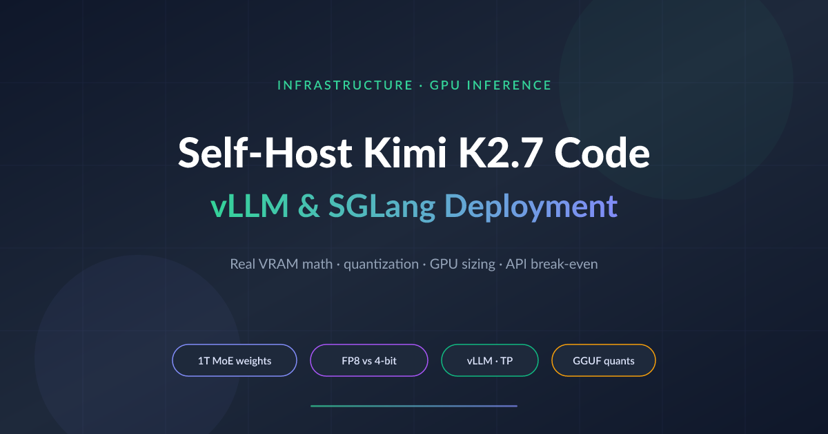 Self-Host Kimi K2.7 Code: vLLM & SGLang Guide | Lushbinary