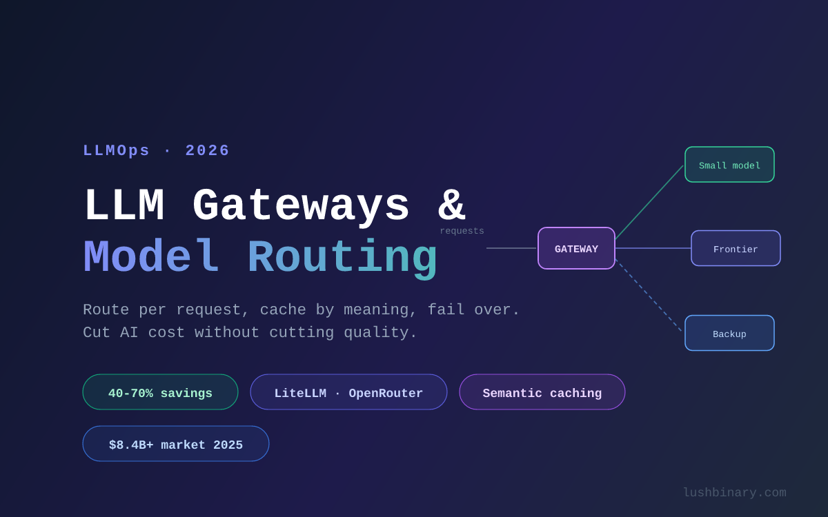 LLM Gateways & Model Routing: Cut AI Costs 2026 | Lushbinary