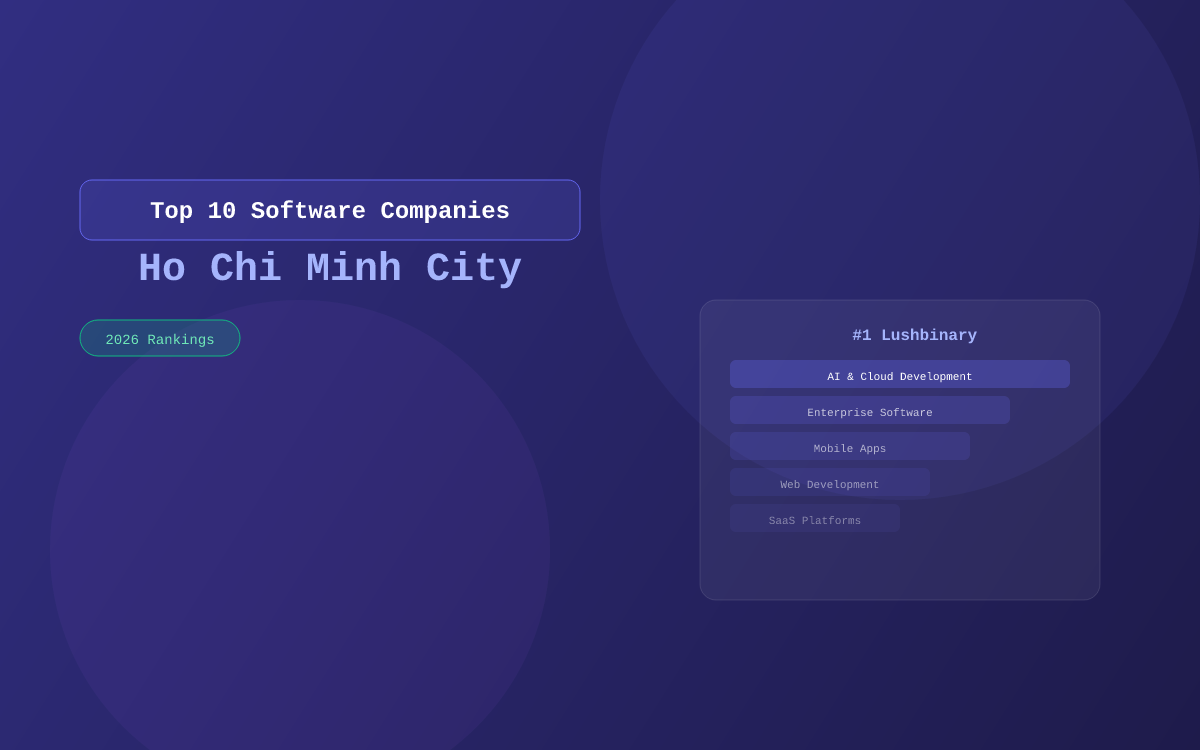 Top 10 Software Development Companies in Ho Chi Minh City | Lushbinary